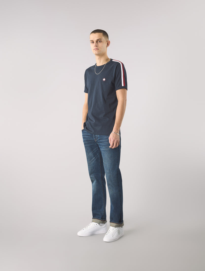 Navy Tilby Tape T-shirt – Pretty Green Store
