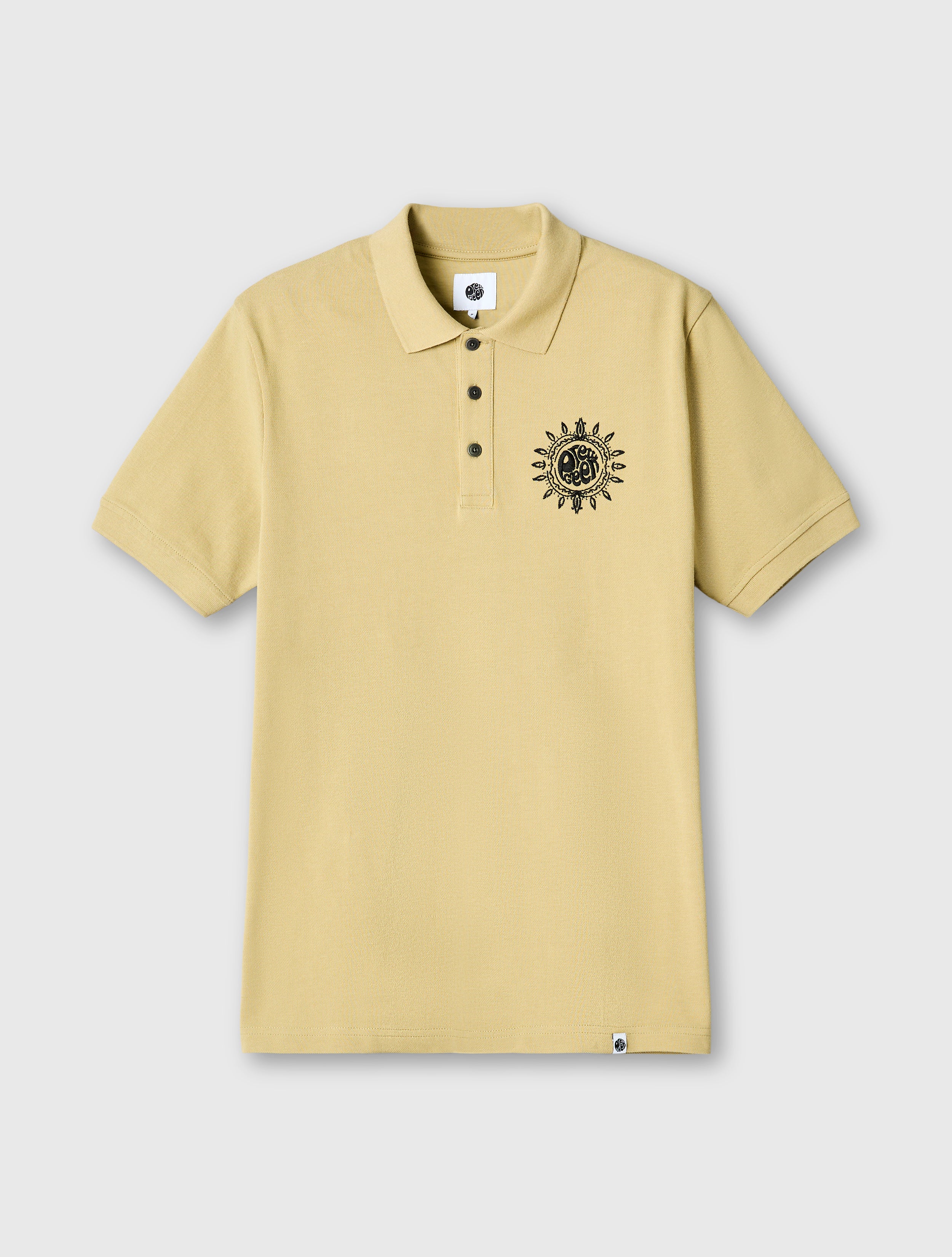 Taupe Parthian Motif Polo – Pretty Green Store